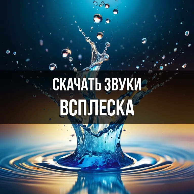 Скачать звуки всплесков бесплатно на Zvukogram